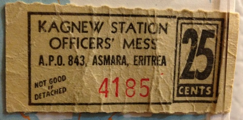 Kagnew Station Officer's Open Mess